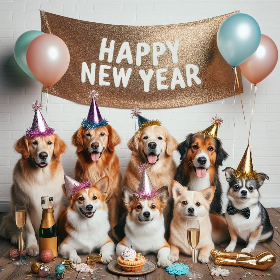 Cheers to a Pawsome Year! 🎉